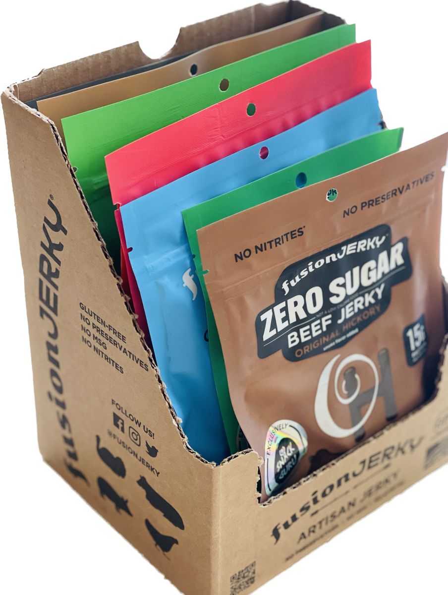 Snack Guru - JERKY LOVE! Fusion Jerky Sampler Box (8 different flavors
