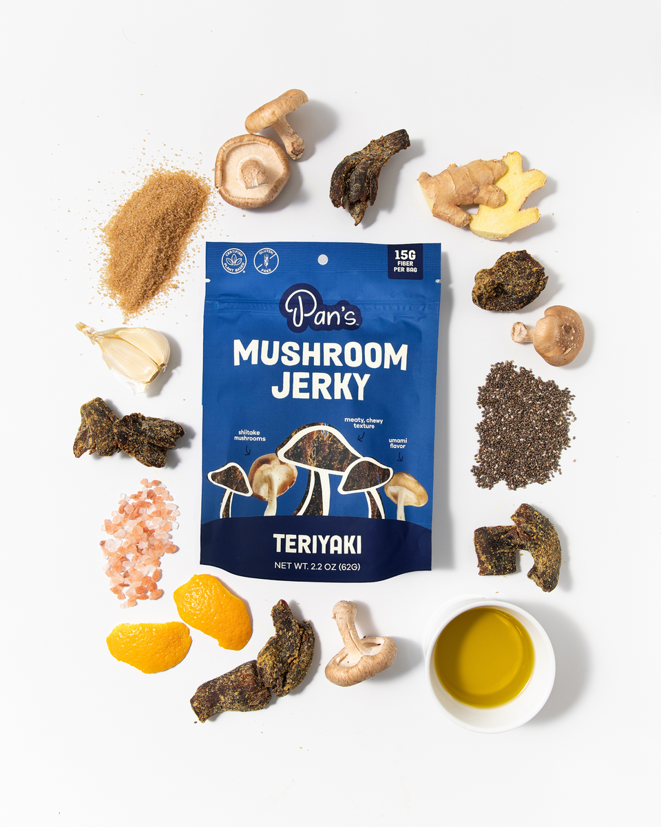 Pan's Mushroom Jerky - TERIYAKI – Snack Guru