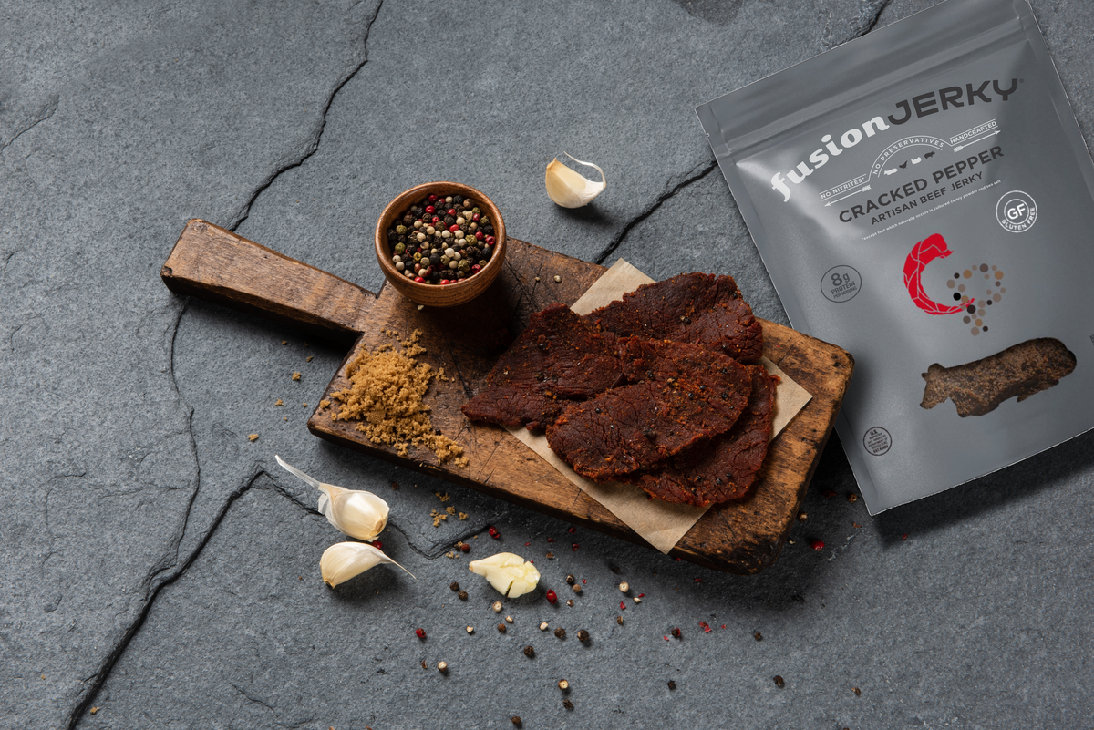 Snack Guru - Cracked Pepper Beef Jerky (All Natural, Gluten-free)