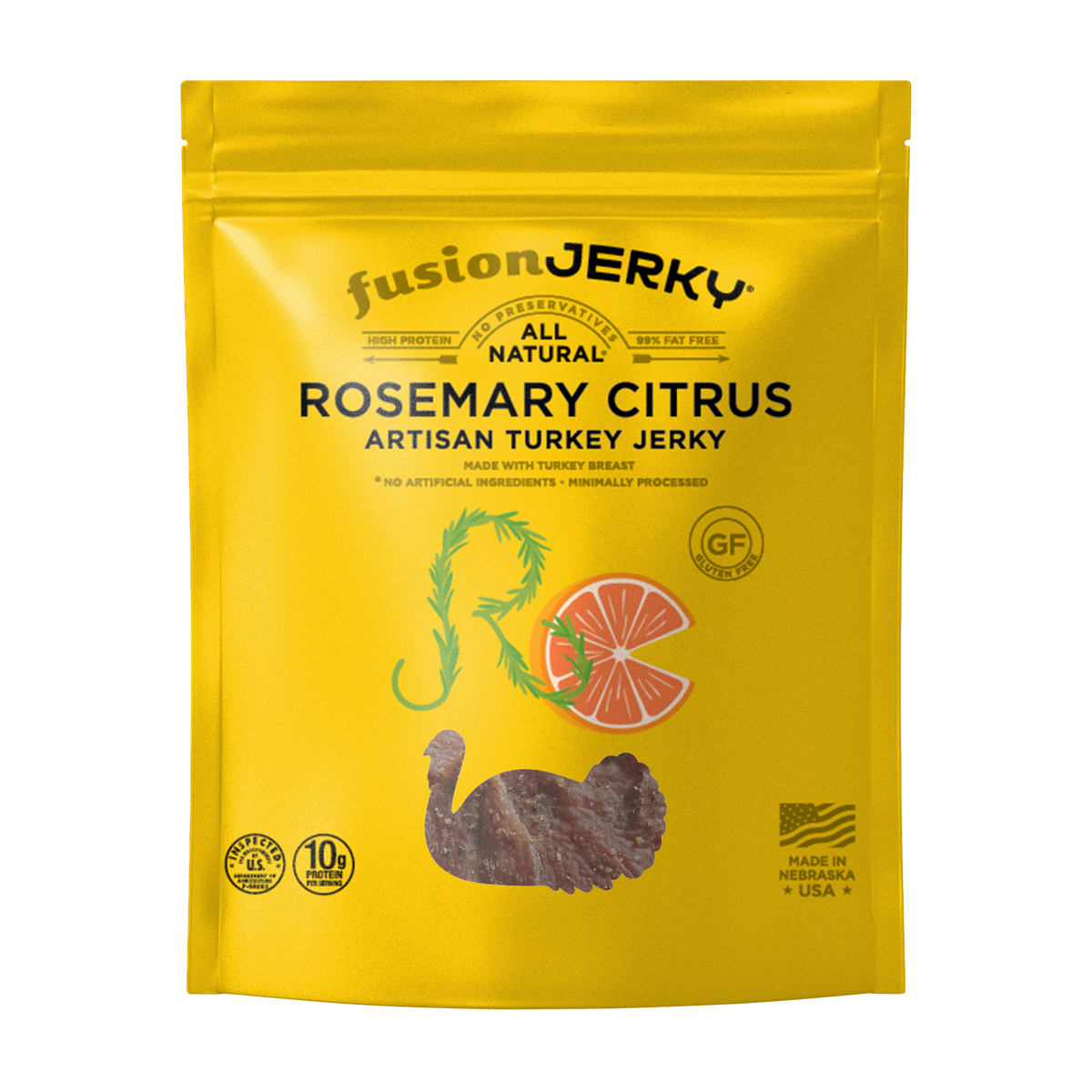 Snack Guru - Rosemary Citrus Turkey Jerky (All Natural, Gluten-free)